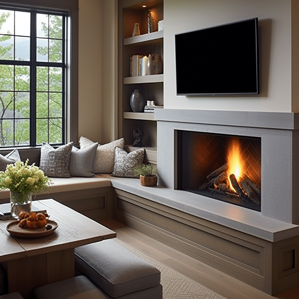 20 Electric Fireplace Ideas with TV Above - HearthandPetals