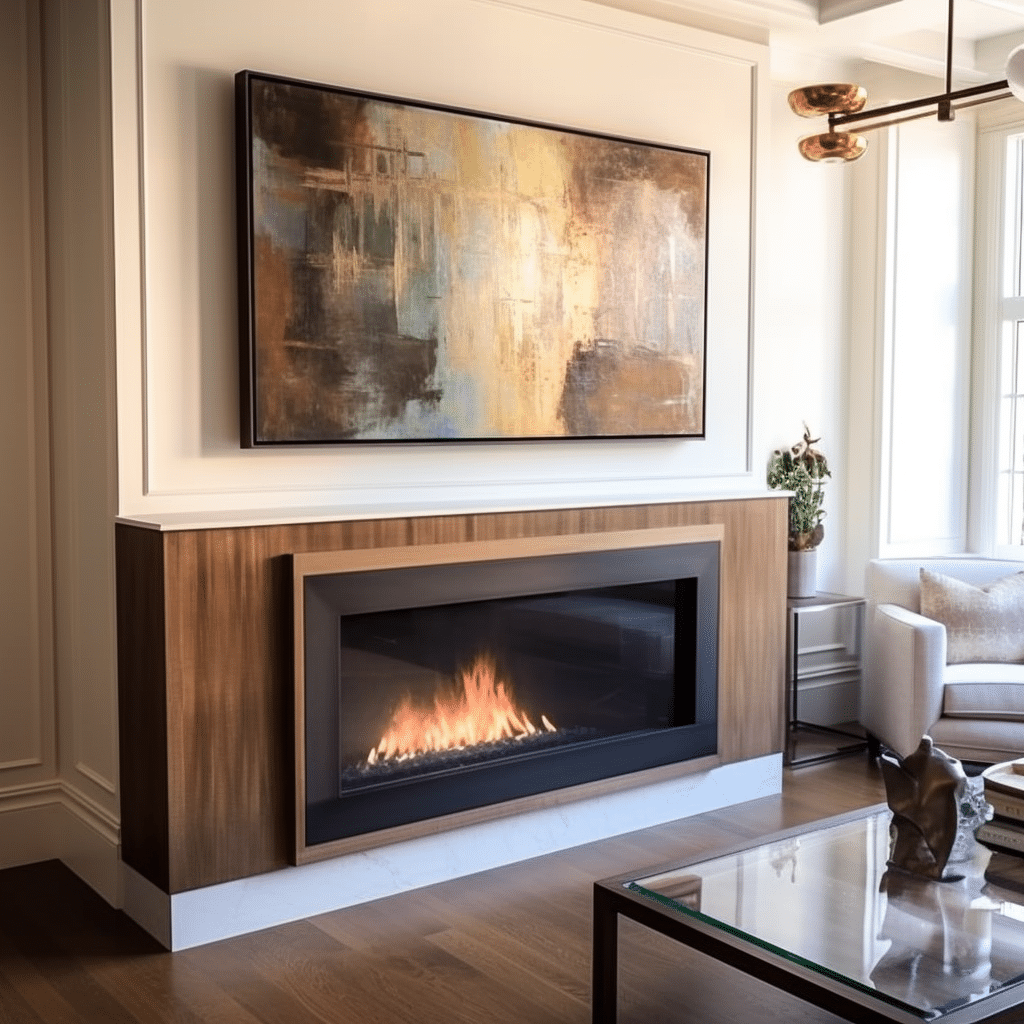 20 Electric Fireplace Ideas with TV Above - HearthandPetals