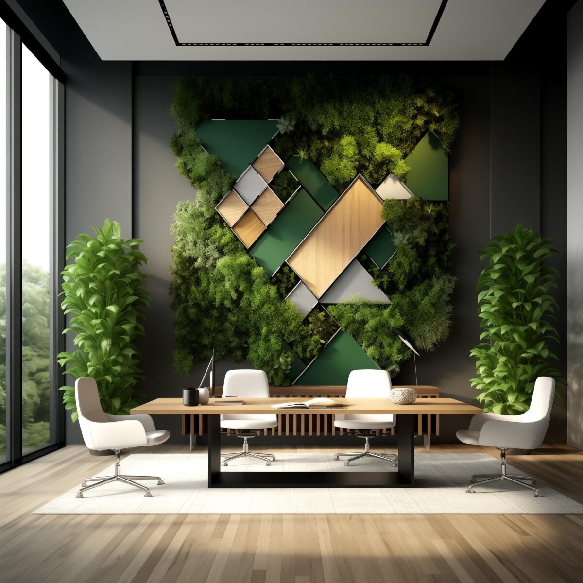 10 Accent Wall Ideas to Brighten Up Your Office - HearthandPetals