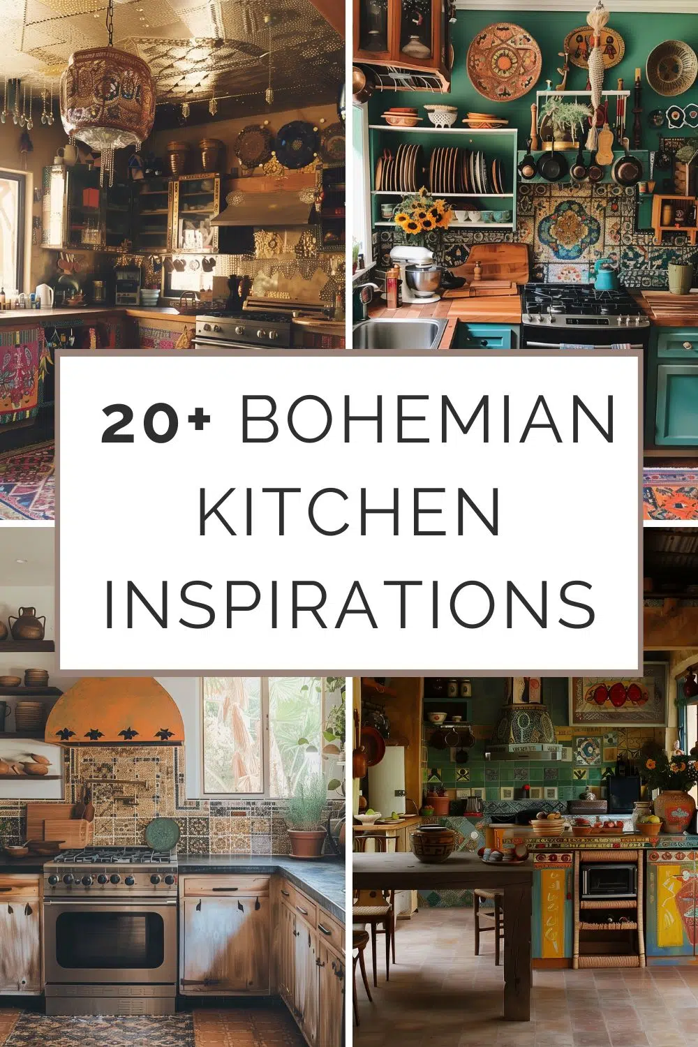 20+ Bohemian Kitchen Inspirations - HearthandPetals