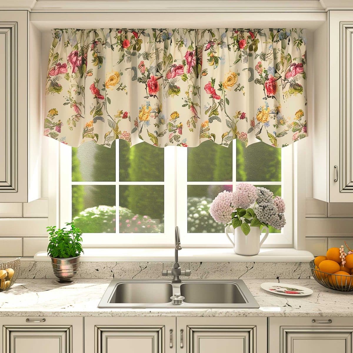 25+ Kitchen Valance Ideas Over Sink That Will Make You Want to Wash ...