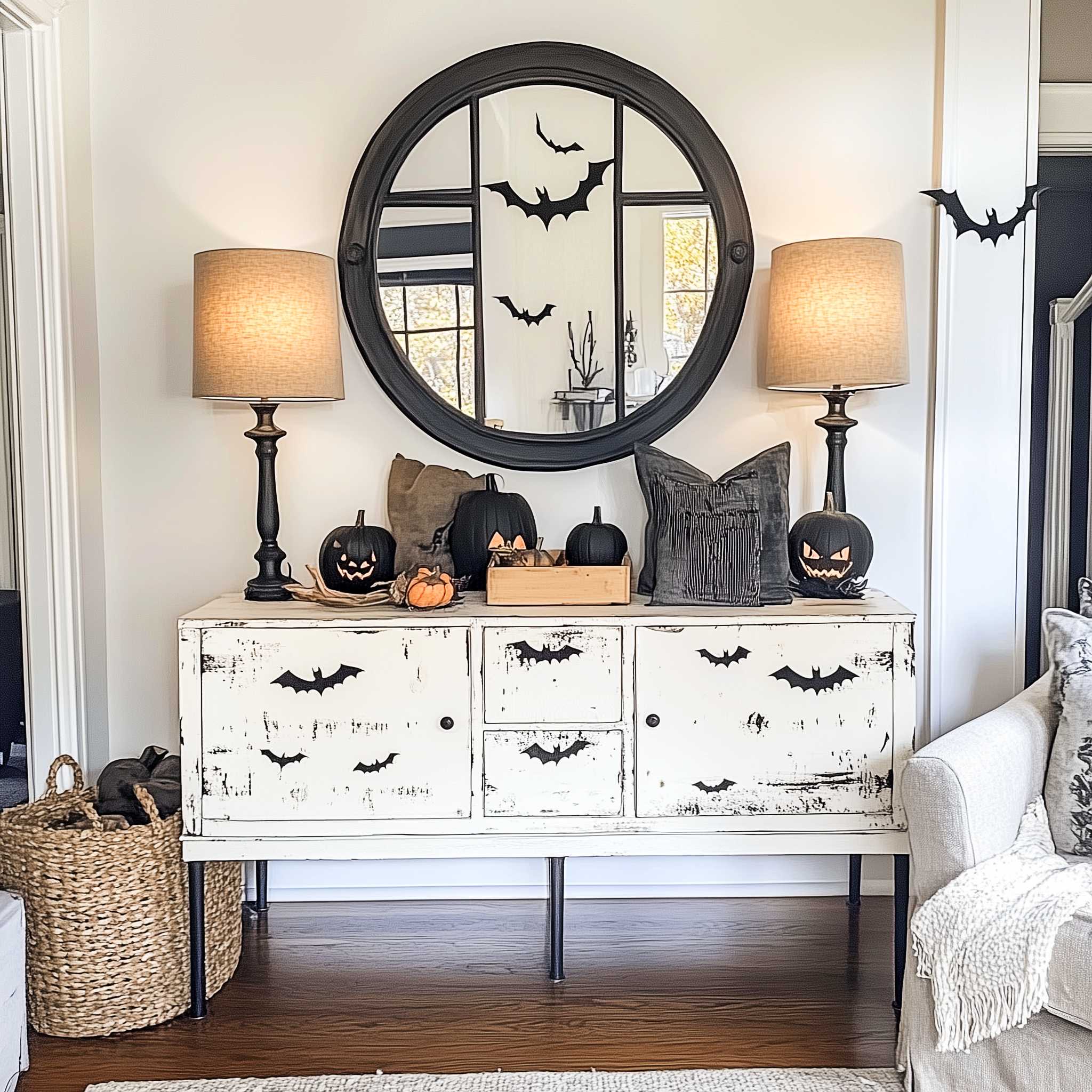 50+ Halloween Living Room Table Decor Setups That Scream Style ...