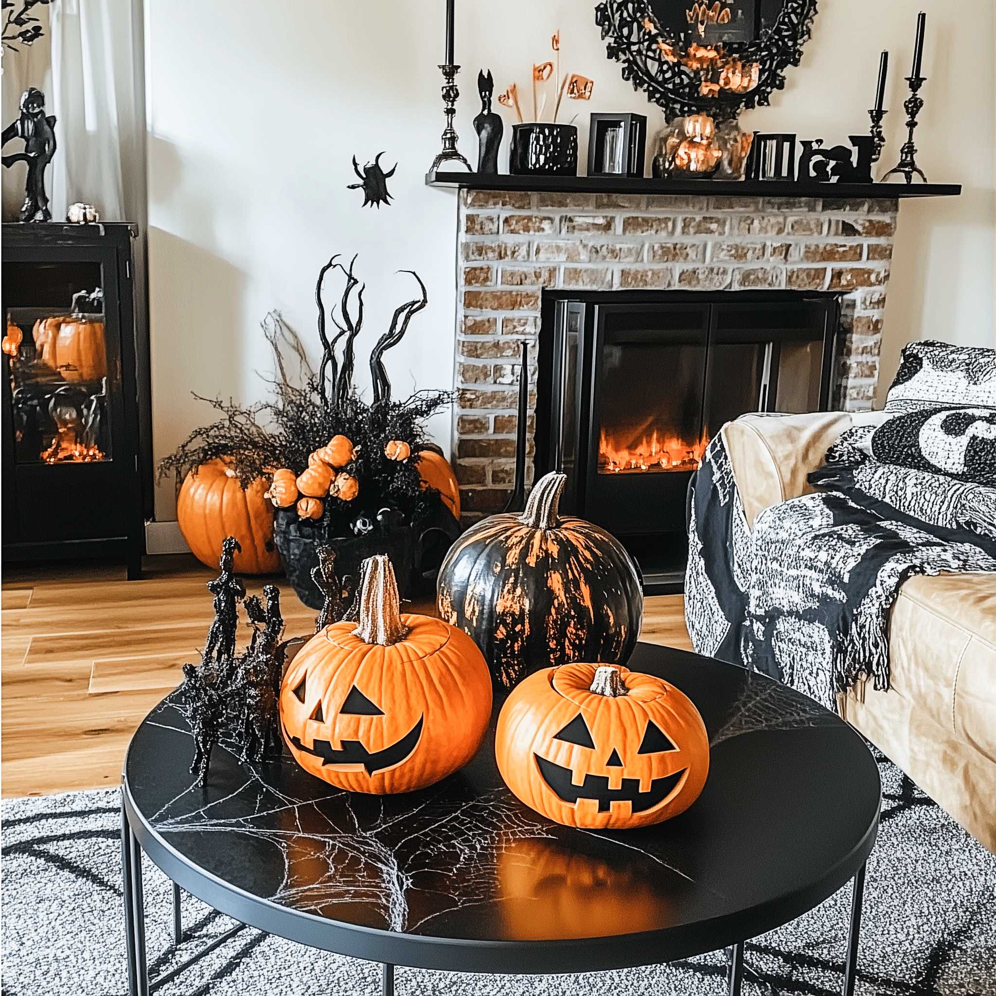 50+ Halloween Living Room Table Decor Setups That Scream Style ...