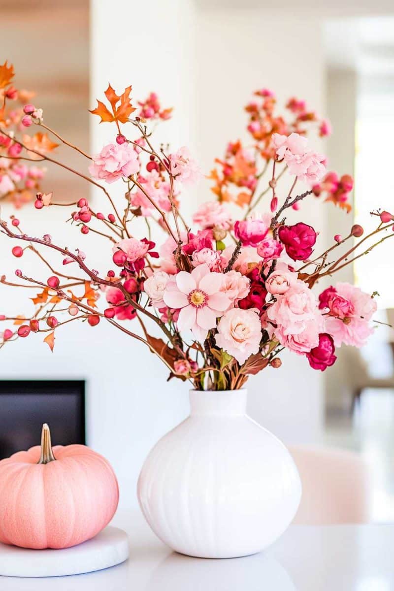 50+ Fall Decor Pink Ideas Autumn's Cotton Candy Daydreams - HearthandPetals