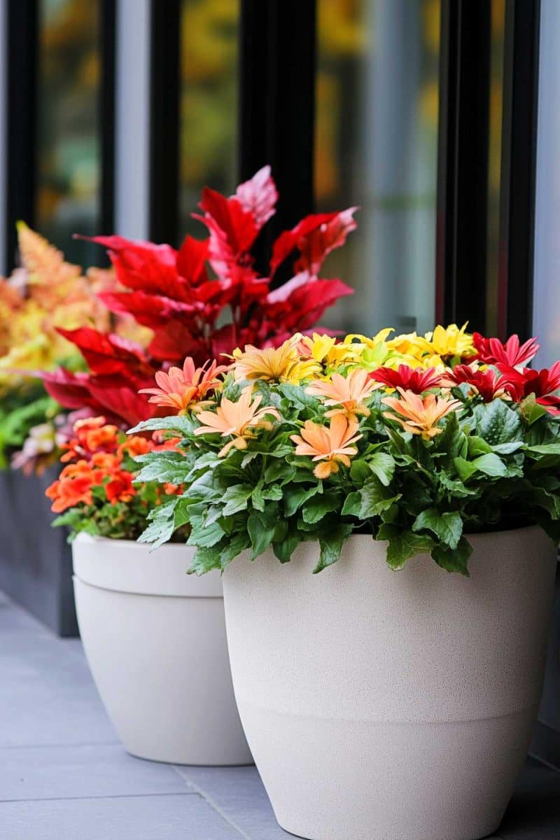 50+ Fall Planters Outdoor Arrangements Where Mums Meet Pumpkins ...