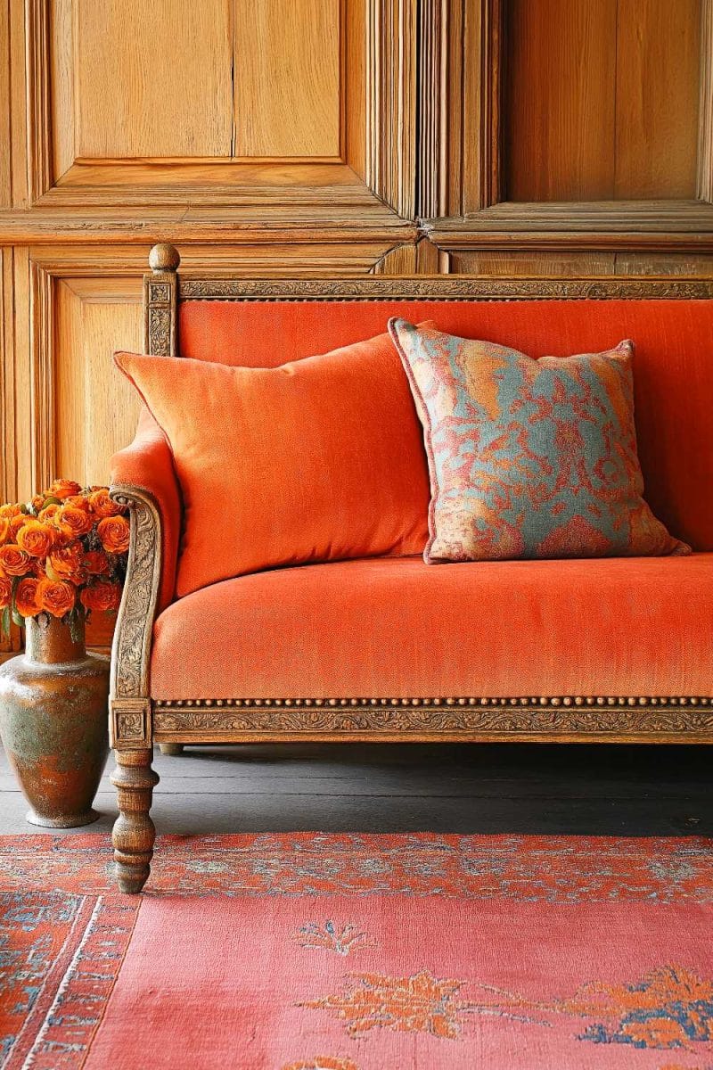 25+ Coral Orange Living Room Decor Inspirations You Can't Miss ...