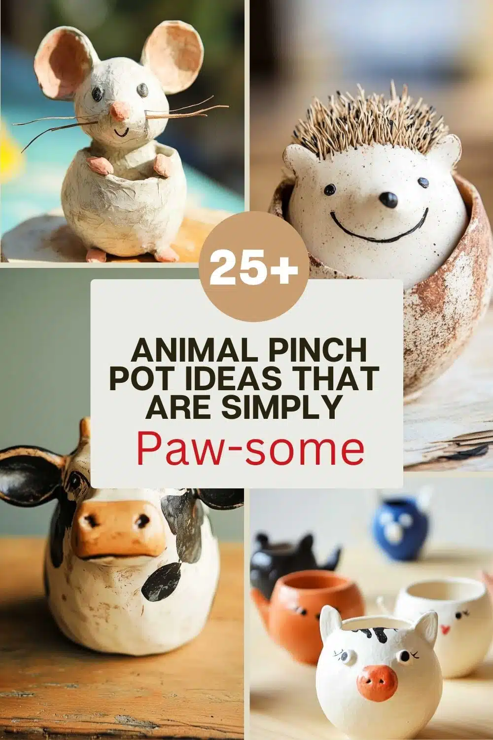 25+ Animal Pinch Pot Ideas That Are Simply Paw-some - HearthandPetals