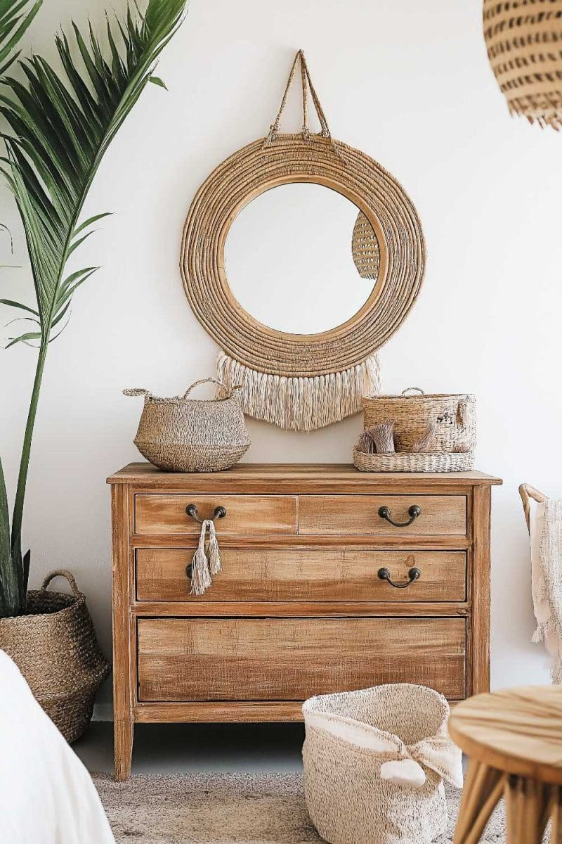 25+ Boho Vanity with Mirror Designs That'll Make Getting Ready a Groovy ...