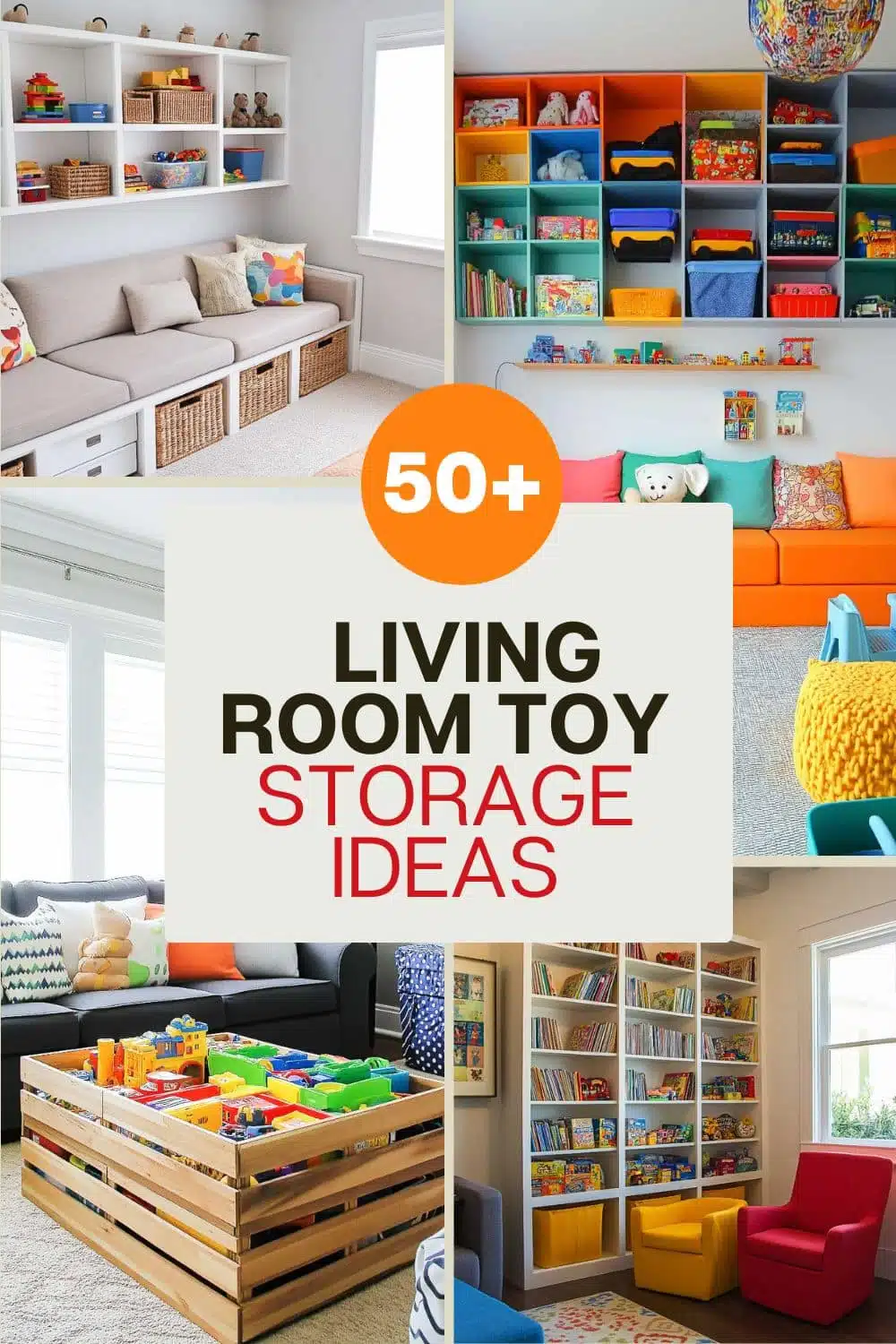 50+ Living Room Toy Storage Ideas That Keep Everyone Happy ...